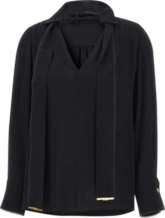 Elisabetta Franchi Femme, Blouses et Chemises, Noir, Taille: 40 FR Blouses