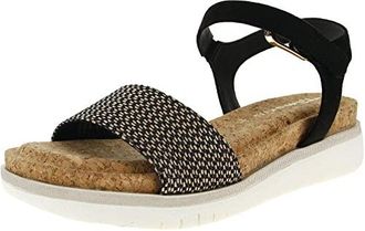 Tamaris Femme 1-28718-20 Sandale, Black Comb 1 28718 20 098, 39 EU