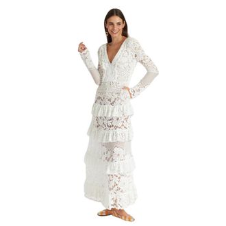 La DoubleJ Besticktes Spitzenkleid - - Dresses - Damen - Wei&szlig; - 2XS
