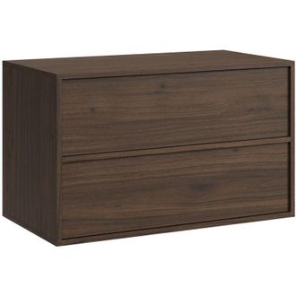 Badplaats Badplaats Meuble sous lavabo Mali 80 x 46 cm - Brun noyer - Meu