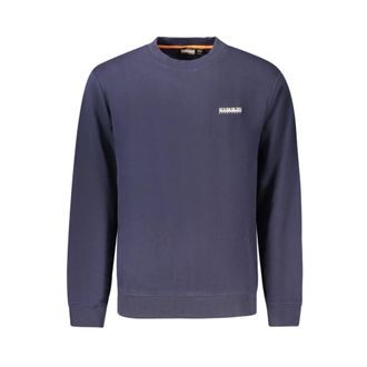 Napapijri Blauer Baumwoll Herren Pullover - - Sweatshirts & Hoodies - Herren - Blau - M