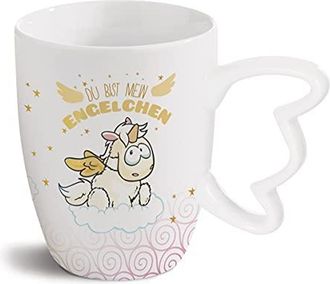 Nici Einhorn-Engel Angelia 310ml Porzellan in Geschenkverpackung 46369 Wei&szlig;/Gold