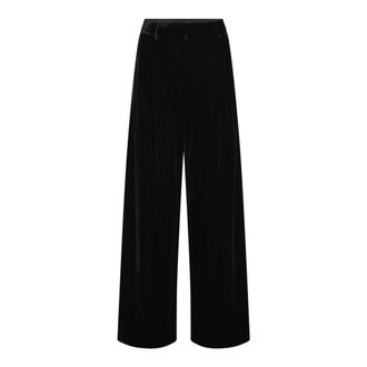 Bruuns Bazaar VelvetBBVala Pants - Femme - Pantalons - Noir - Taille: 42 FR