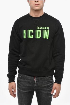 Dsquared2 ICON Fleeced Cotton Crew-neck Sweatshirt size Xl