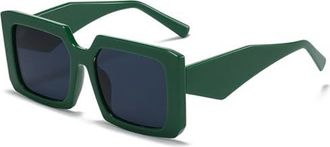 Generic Lunettes De Soleil Carr&eacute;es For Hommes Et Femmes, For Les Vacances, D&eacute;placements En Ext&eacute;rieur(Green)