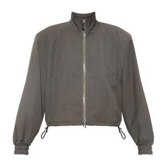 The Attico Femme, Vestes, Gris, Taille: 40 FR Veste avec &eacute;paulettes int&eacute;gr&eacute;es