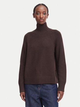 Michael Kors Rollkragenpullover MF661CGF2G Dunkelbraun Regular Fit