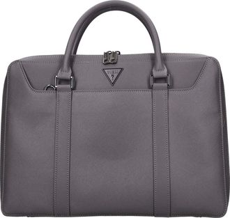 Guess Certosa Saffiano - Homme - Sacs - Gris - Taille: ONE Size