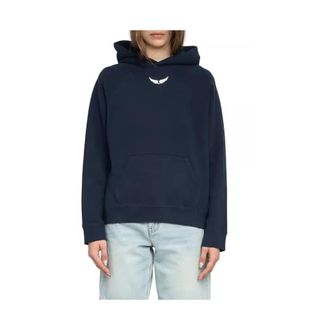 Zadig&Voltaire Georgy Photo Ride Strass Sweatshirt - - Sweatshirts & Hoodies - Damen - Blau - L