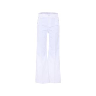 Liu Jo Femme, Jeans, Blanc, Taille: W27 Jeans &agrave; cinq poches avec boutons