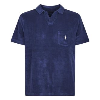 Polo Ralph Lauren Homme, Tops, Bleu, Taille: 2XL Polo en maille