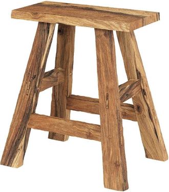 Rendez-Vous D&eacute;co Rendez-vous D&eacute;co - Tabouret en bois de teck recycl&eacute; H45 cm - bob