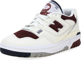 New Balance 550 Baskets pour homme, Blanc/bordeaux/bleu marine, 44.5 EU