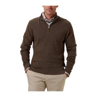 Matinique Brauner Halb-Zip Pullover f&uuml;r Herren - - Knitwear - Herren - Braun - S