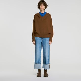 Sandro Pull 2 en 1 laine et cahemire