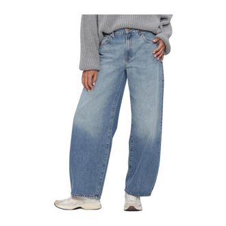 7 For All Mankind Bonnie Curvilinear Skyfrost Wide Jeans - - Jeans - Damen - Blau - W26