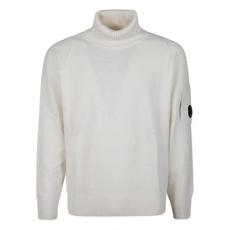 C.P. Company Lambswool GRS Rollkragenpullover - - Knitwear - Herren - Wei&szlig; - L
