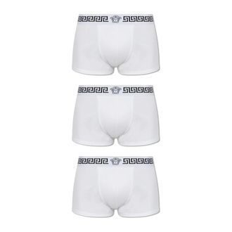 Versace Homme, Sous-v&ecirc;tements, Blanc, Taille: M Lot de trois boxers