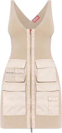Diesel Femme, Robes, Beige, Taille: 42 FR Robe M-Gabrielle