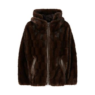 Pinko Pinko, Femme, Vestes, Brun, Taille: 36 FR Cape Cadetia