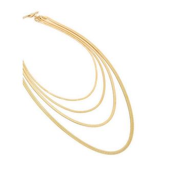 Au Printemps Paris Collier &agrave; quatre cha&icirc;nes