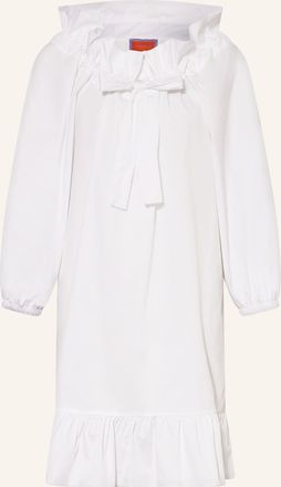 Annas Annas Kleid Mit R&uuml;schen weiss