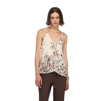 Semicouture Top mit Blumenmuster - - Tops - Damen - Mehrfarbig - S