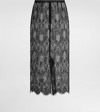 Dolce & Gabbana Spitzenrock - Frau R&ouml;cke Schwarz Spitze 38
