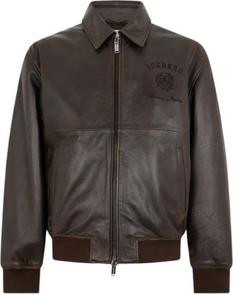 Iceberg Veste Bomber Oversize - Homme - Vestes - Brun - Taille: M