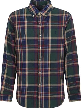Ralph Lauren Homme, Chemises, Vert, Taille: XL Chemise en flanelle bross&eacute;e