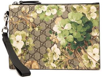Gucci Clutches - GG Supreme Blooms Clutch - Gr. unisize - in Braun - f&uuml;r Damen