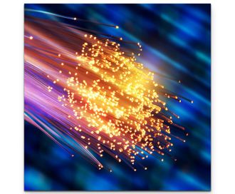 Paul Sinus Art Glasfaser beleuchtet - FotografieLeinwandbild quadratisch 60x60cm