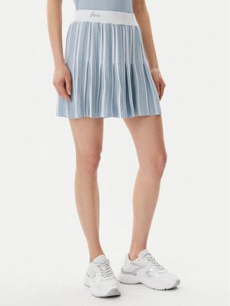 Guess Faltenrock V5GD00 Z3D60 Himmelblau Regular Fit