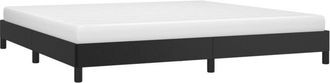 vidaXL Cadre de lit Noir 200x200 cm Similicuir