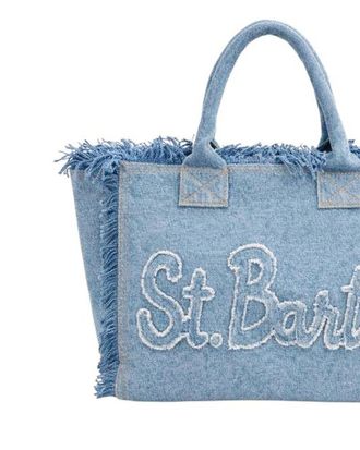 MC2 Saint Barth Womens Shoulder Bag Vanity Denim Light Cotton