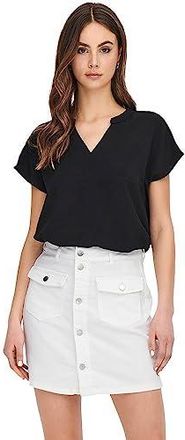 Jacqueline de Yong Femme Jdylion S/S Top WVN Noos Blouse, Noir, 38 EU