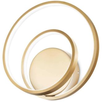Ideal Lux Ideal Lux OZ Applique Murale LED Int&eacute;gr&eacute;e Swirl Dimmable Laiton, 3000K