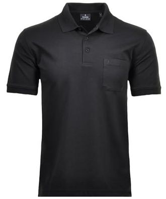 Ragman Polo &agrave; manches courtes softknit Ragman pour homme - Noir - 1 mois