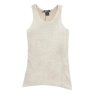 Avant Toi Femme, Tops, Beige, Taille: 40 FR D&eacute;bardeur Modal C&ocirc;tel&eacute; Lamin&eacute;