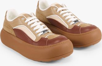 Moschino Baskets basses Ollie en cuir de veau