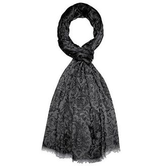 Lorenzo Cana Lorenzo Cana Foulard en cachemire pour homme - 100 % cachemire - Jacquard tissé - Motif cachemire