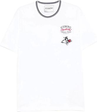Iceberg Homme, Tops, Blanc, Taille: M T-shirt graphique