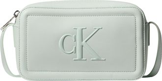 Calvin Klein Damen Bold Ck Camera Bag Lv04f3220g Crossover, Grey (Whispering Blue)