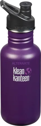 Klean Kanteen 1006096 Classic Trinkflasche Winter Plum (matt) mit Sport Cap 3 532ml/18oz
