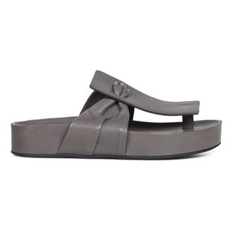 Uma Wang UMA Wang, Femme, Chaussures, Gris, Taille: 38 EU Sandales Carr&eacute;es en Cuir 35 mm