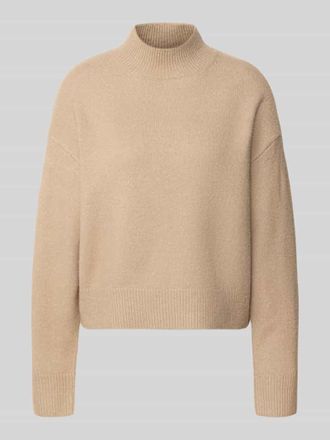 Neo Noir Turtleneck-Pullover mit Woll-Anteil und Rundhalsausschnitt