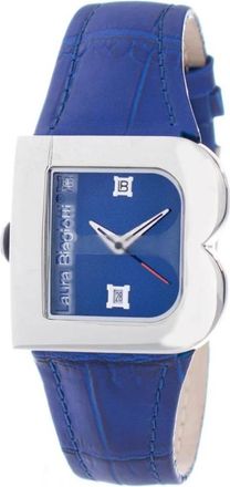 Laura Biagiotti Femme, Accessoires, Violet, Taille: ONE Size Montre habill&eacute;e de luxe en cuir