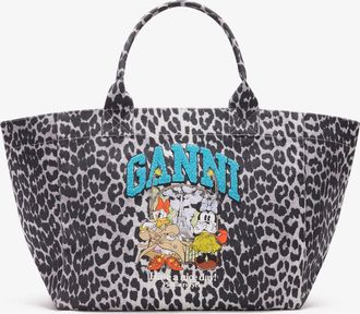 Ganni Cabas XXL Minnie Mouse & Daisy Duck Argent&eacute; - Pour Femme