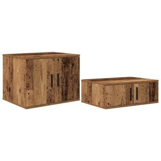 vidaXL Badschrank Altholz 108 x 41 x 40 cm Holzwerkstoff Vidaxl