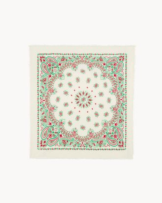 Kujten Grand bandana cachemire imprim&eacute; - Grand Bandana Western